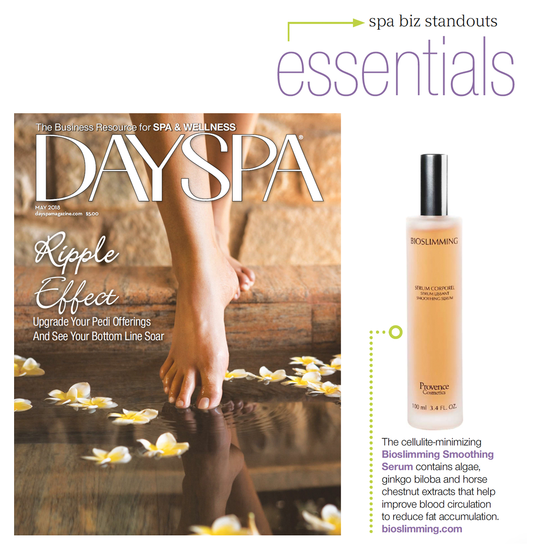 BIOSLIMMING SERUM IS A SPA BIZ ESSENTIAL IN DAYSPA MAGAZINE - Provence ...