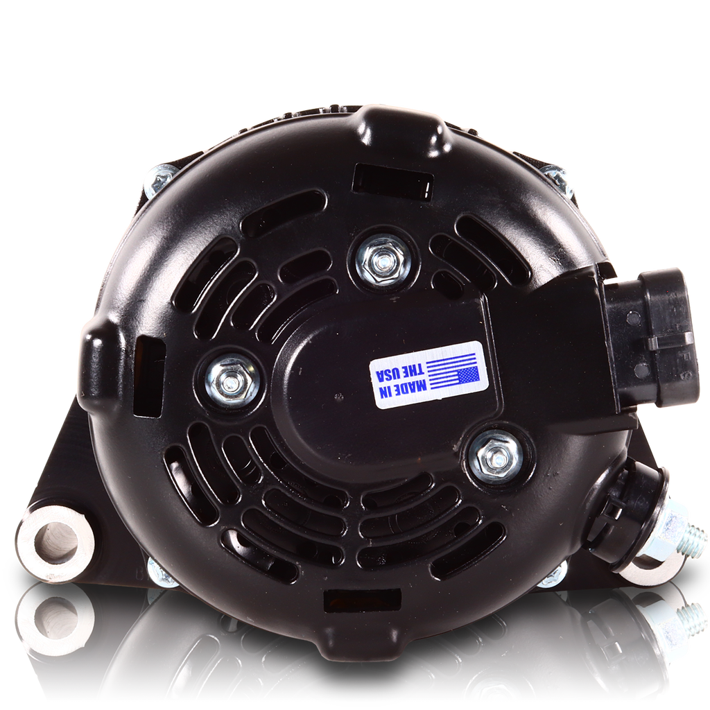 S Series Billet 170 AMP Racing Alternator For C6 Corvette - Black Anodized