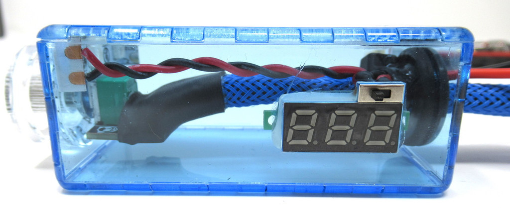 SHCA COLOR LED BASS KNOB WITH VOLTMETER AND LEDs