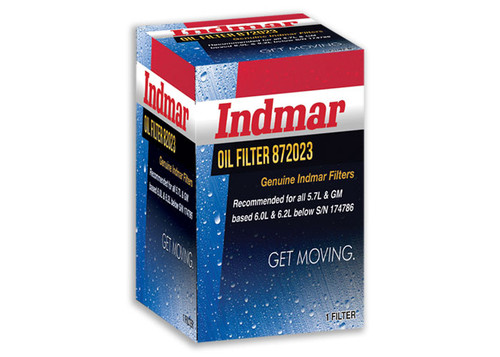 Single filter 5.7L 6.0L & 6.2L BELOW S/N 174786 INDMAR OIL FILTER ...