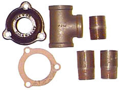 Pressure relief valve adaptor package for use with Chris Craft....CC-6 ...