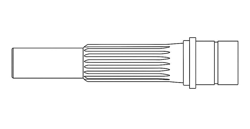 130712-00225 - Travel Motor Shaft for Doosan DX140LC, DX140LCR Excavators.