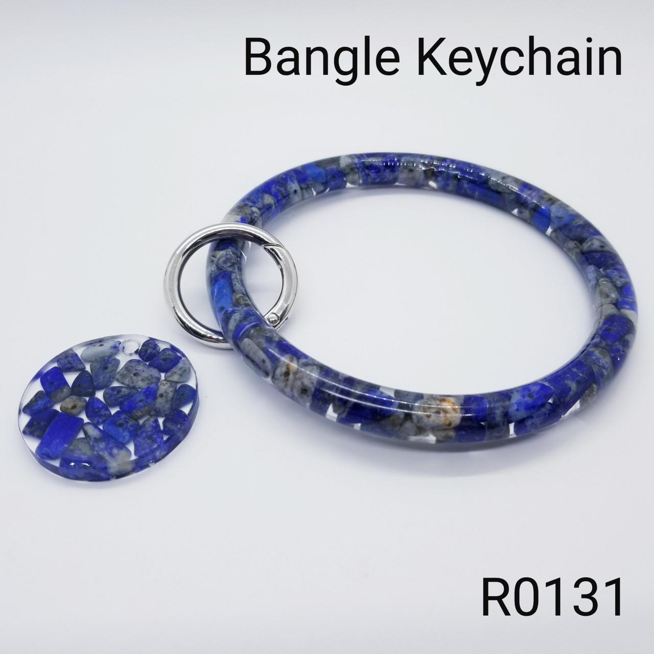 Lapis Chip Bangle Keychain - Soo Charming