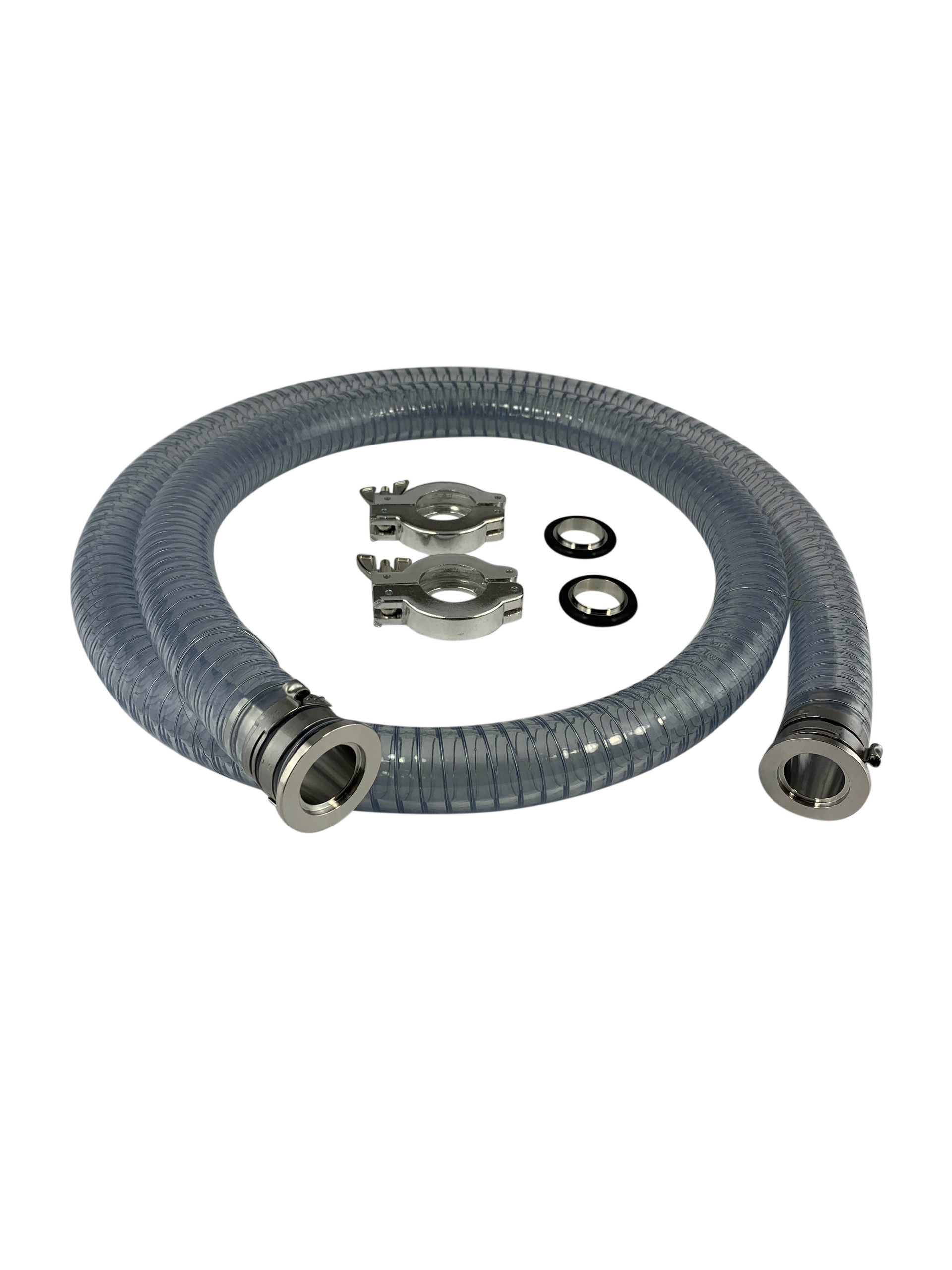 6' Clear Vacuum Hose with NW25 Fittings