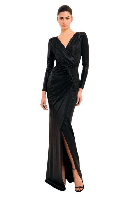 Chiara Boni La Petite Robe Donde Splendid Long Gown in Black