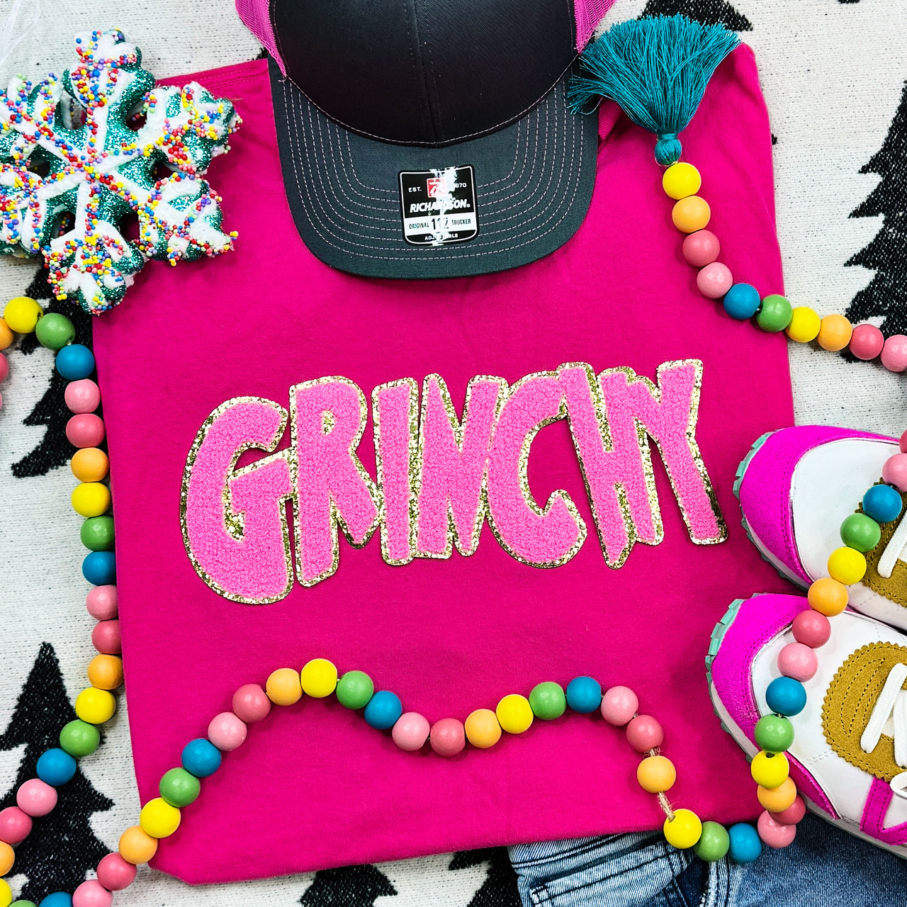 Grinchy Sequin Patch