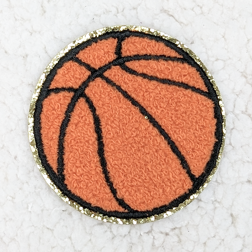 Chenille & Leather - Sports Patches - Basketball Patches - Trendy Transfers