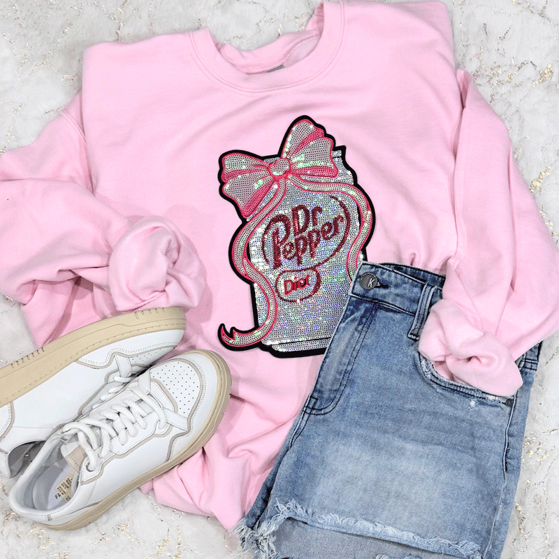 Diet Pop Sequins Patch
