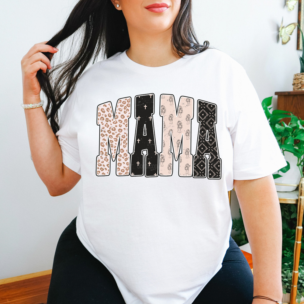 Mama Patterned Icons DTF Heat Transfer