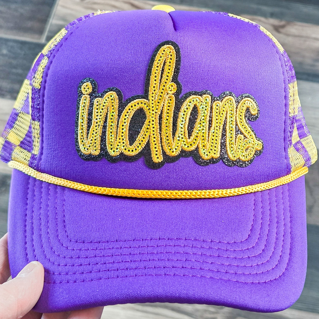 Hat Sized Chenille and Sequins Applique Patches