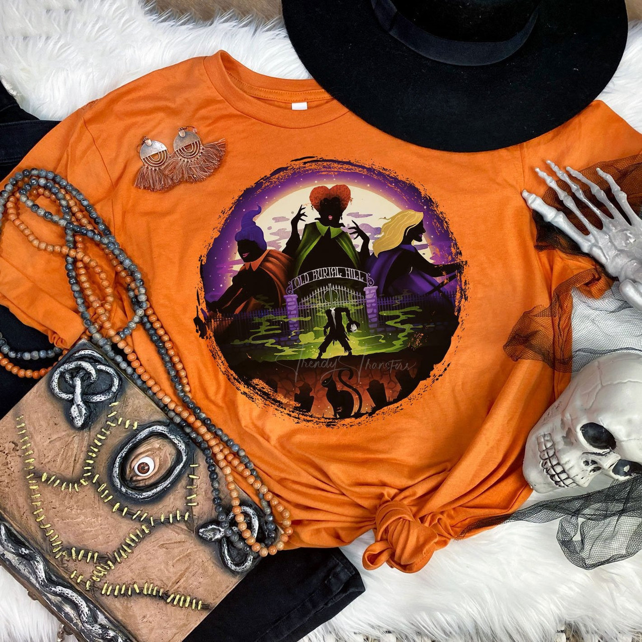 Boo Witch Get Out The Way Screen Print Heat Transfer - Trendy Transfers