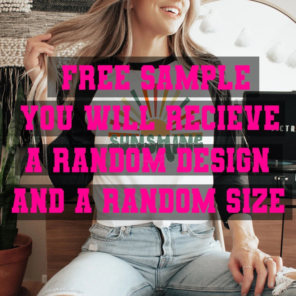 Free DTF Samples | Iron On Transfer Test Patch | Trendy Transfers