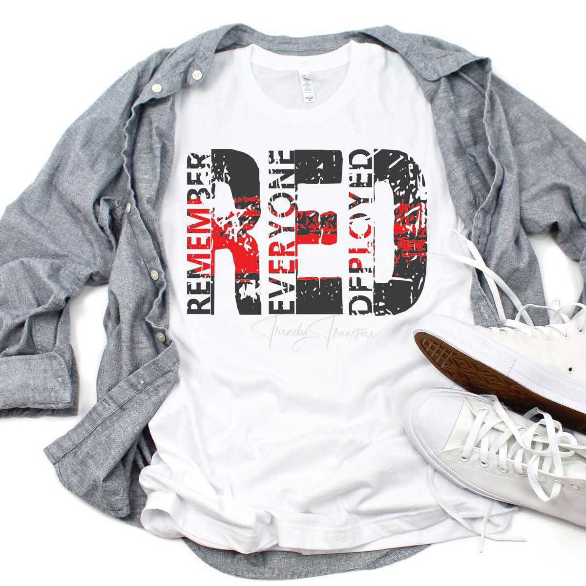 Remember Everyone Deployed FINAL STOCK- YOUTH Screen Print Heat ...