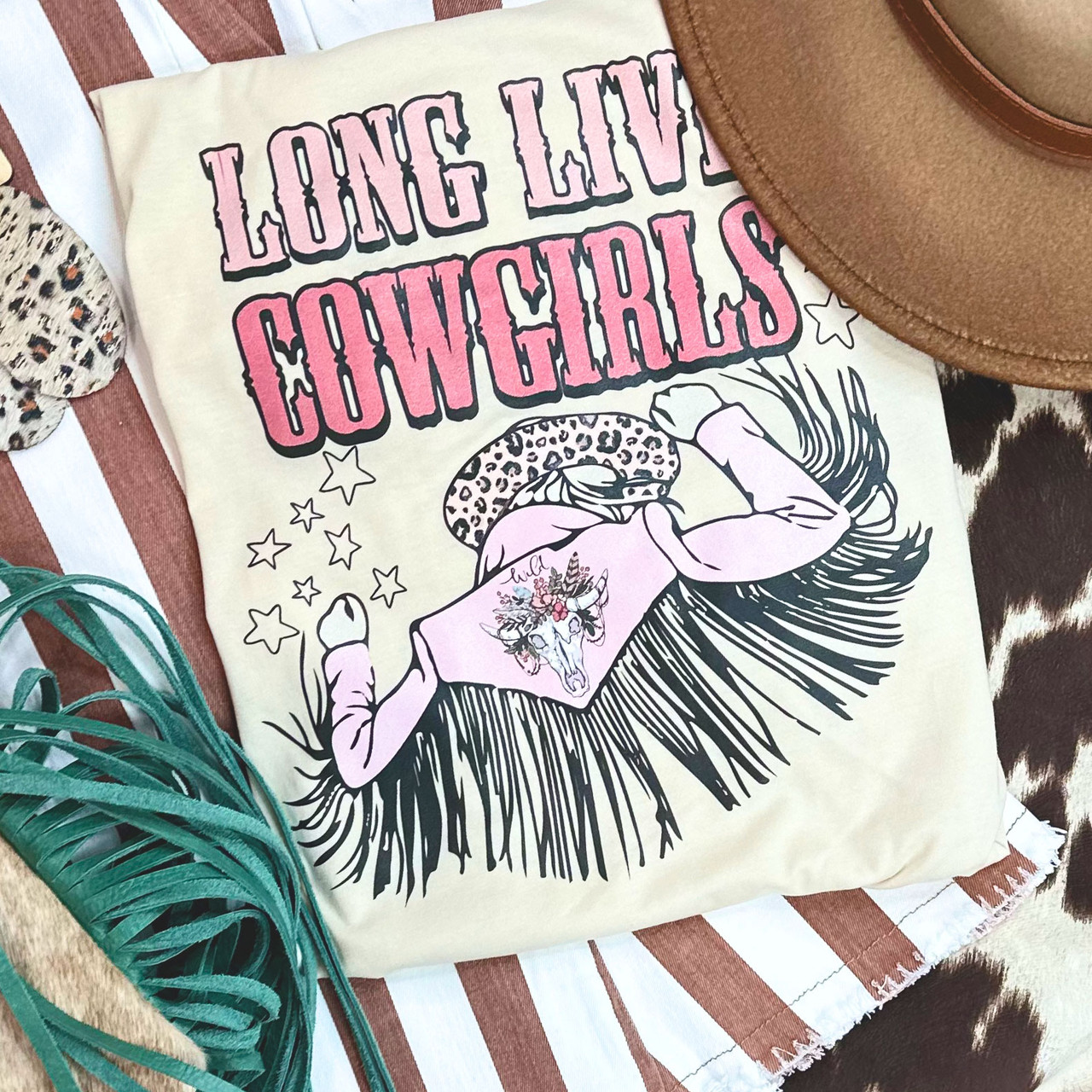 Long Live Cowgirls Screenprint Transfer