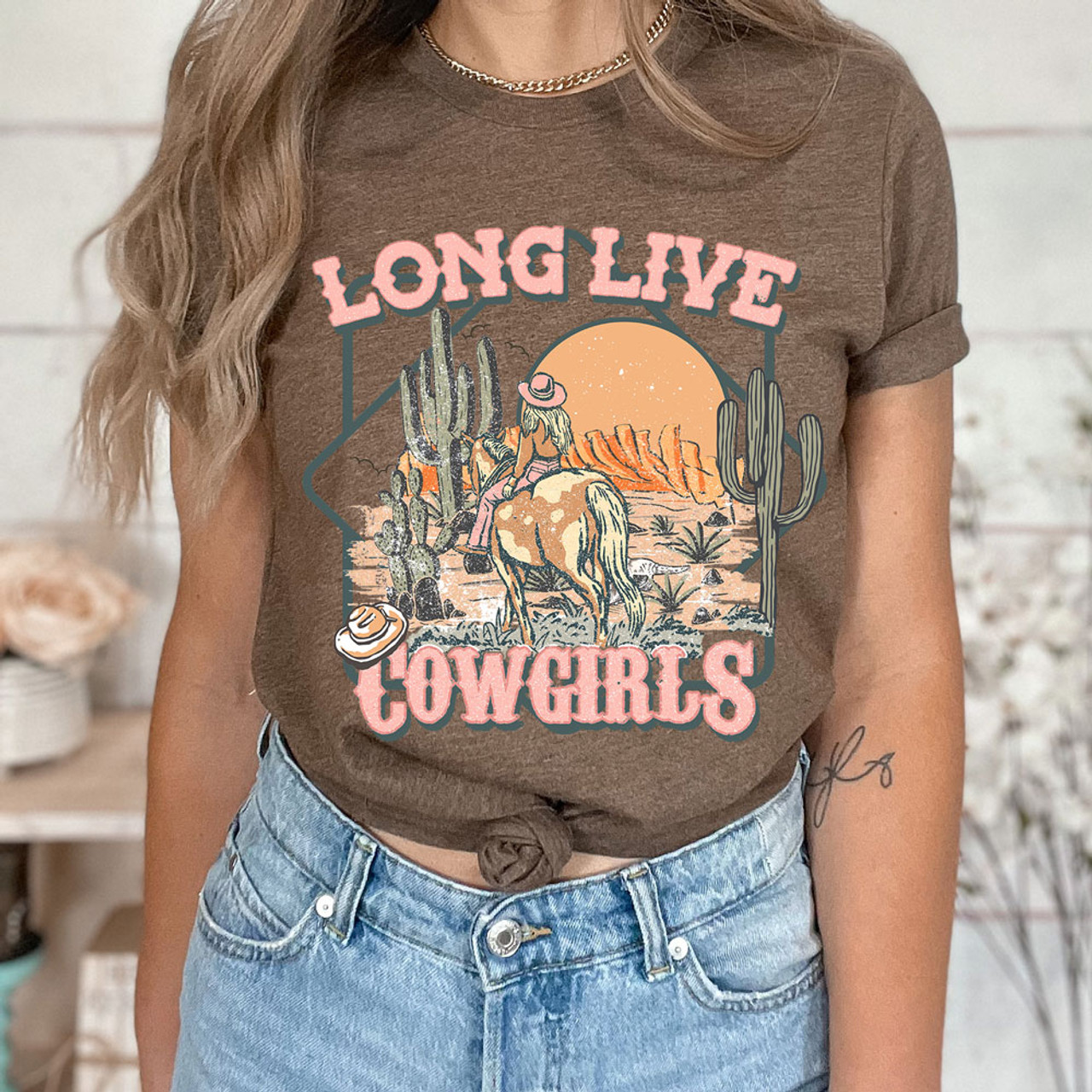 Long Live Cowgirls Desert DTF Heat Transfer