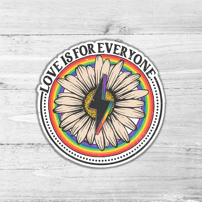 Love Is For Everyone Die Cut Sticker