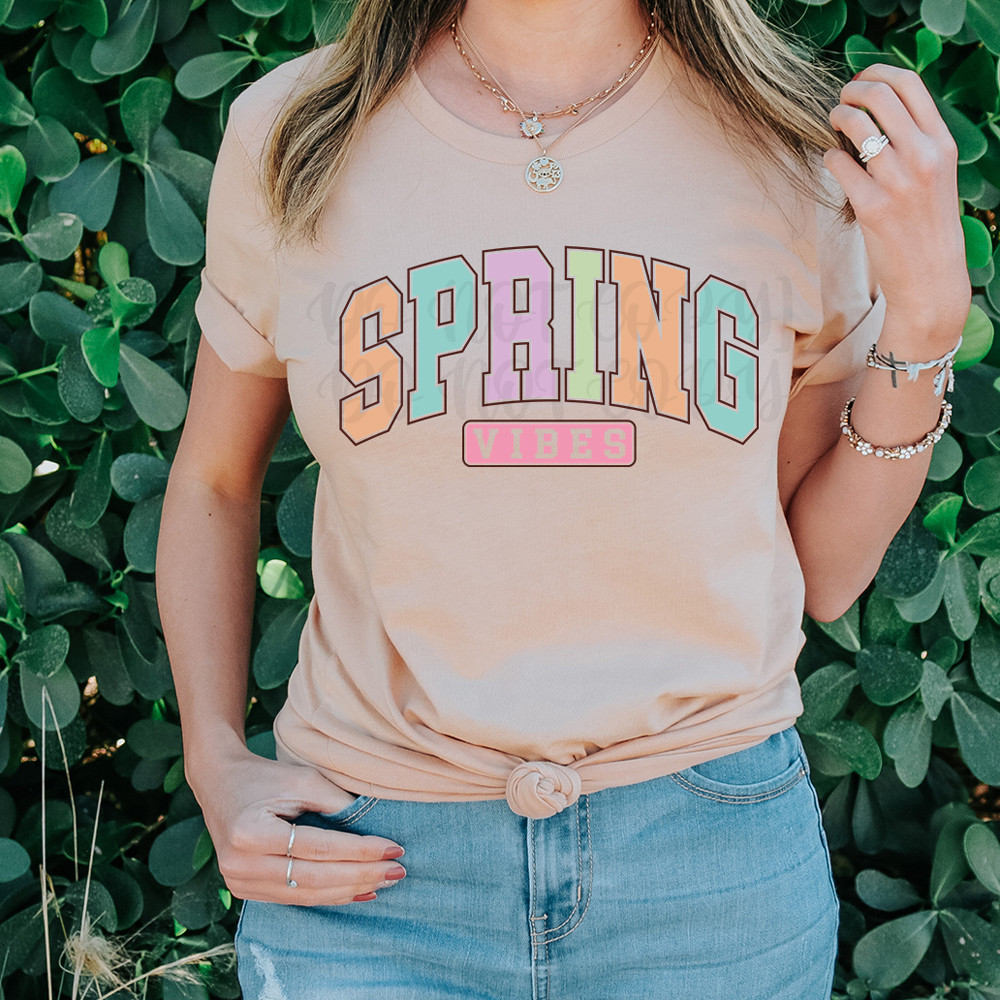Spring Vibes DTF Heat Transfer