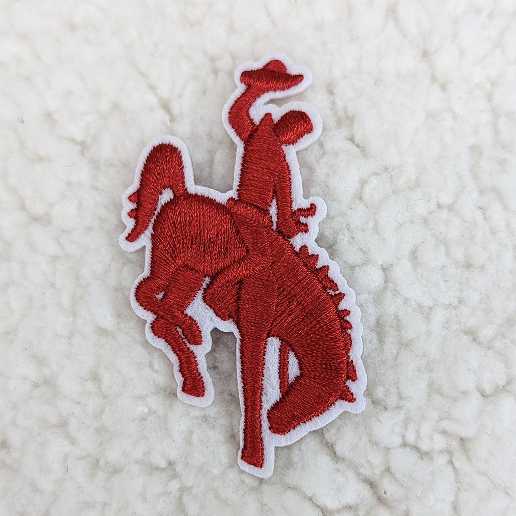 Red Rodeo Cowboy HAT/POCKET Patch