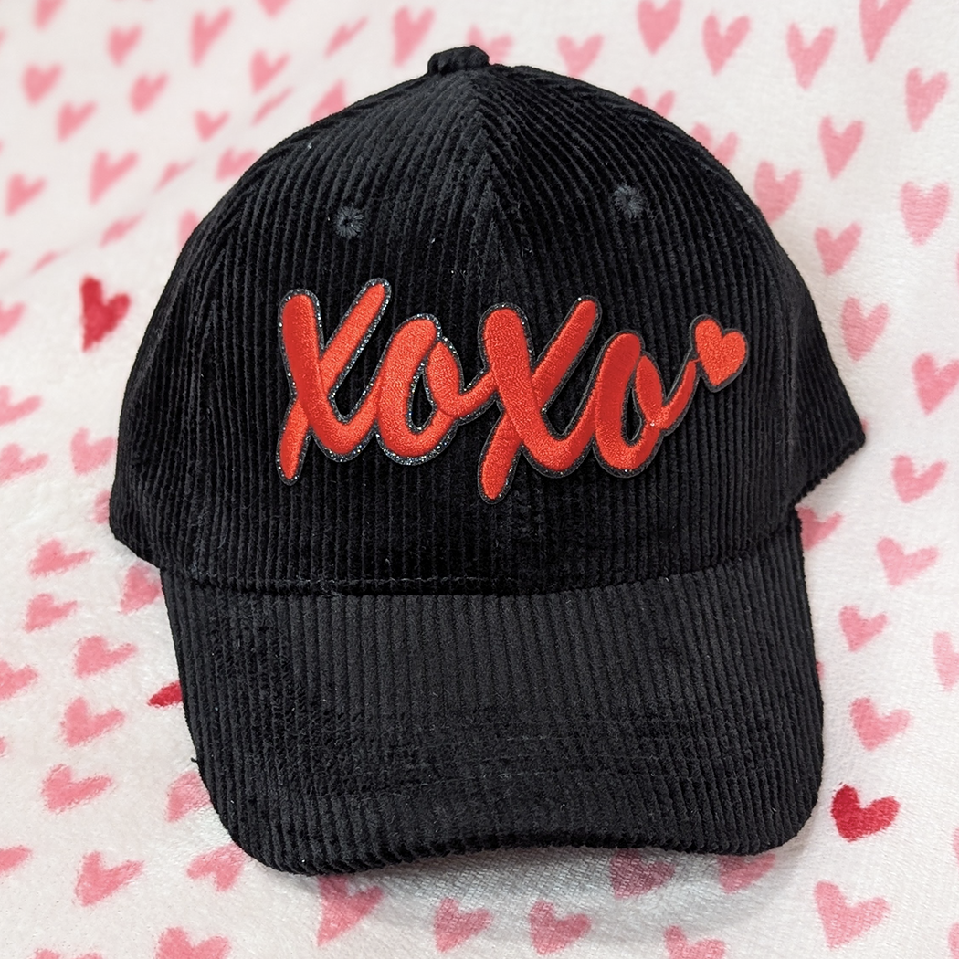 XOXO Red Embroidered Hat Patch | Trendy Transfers