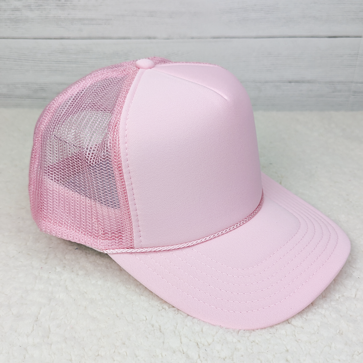 Soft Pink Foam Trucker Hat