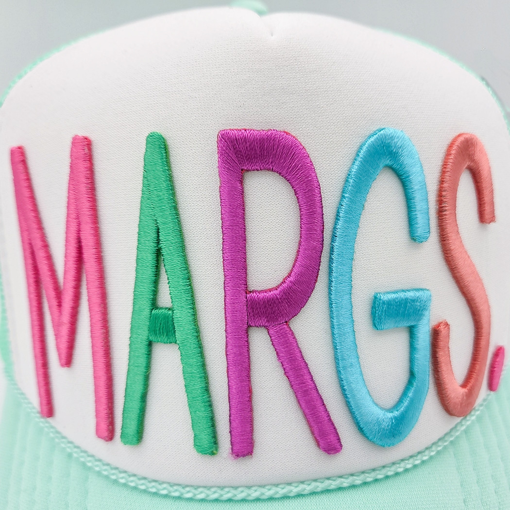 MARGS. Puff Embroidered HAT/POCKET Patch