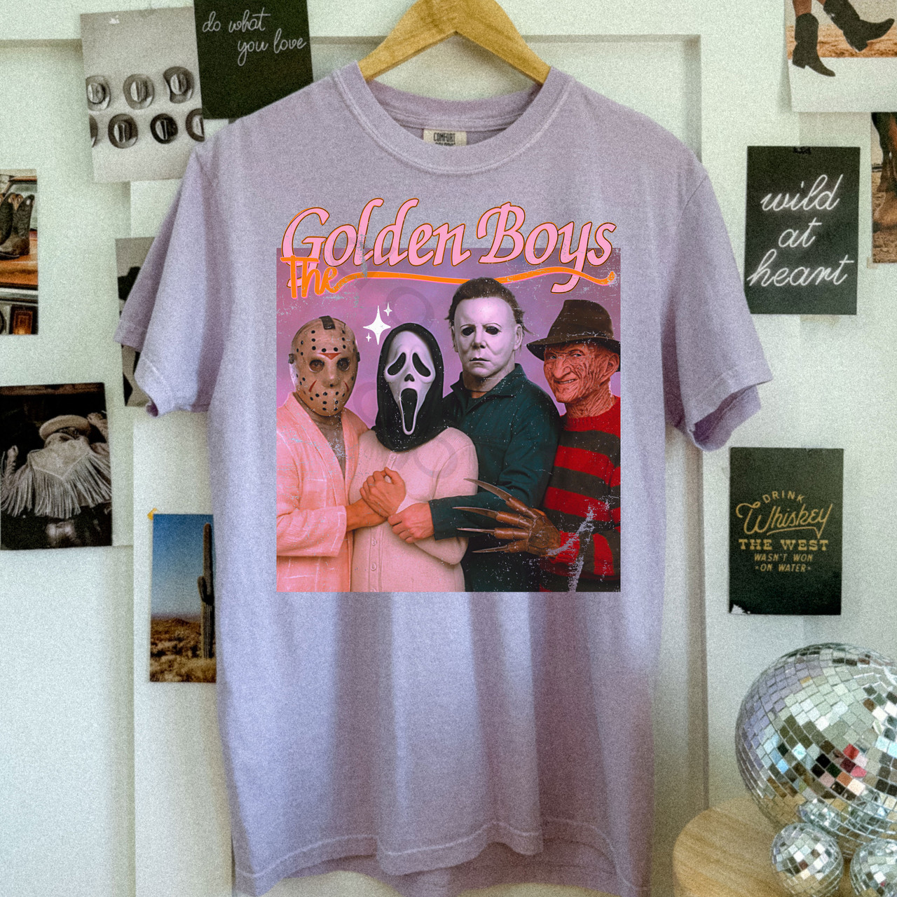 Golden Boys Horror DTF Heat Transfer