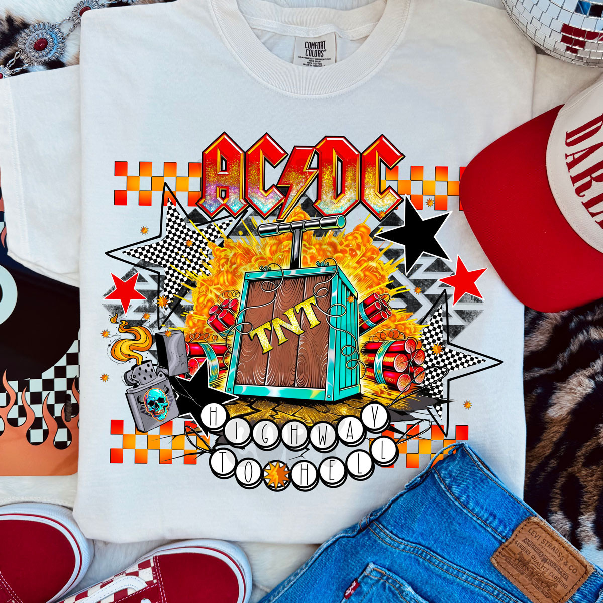 TNT Band Tee DTF Heat Transfer
