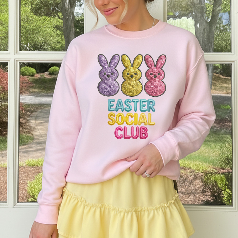 Faux Yarn Easter Gnomes DTF Heat Transfer