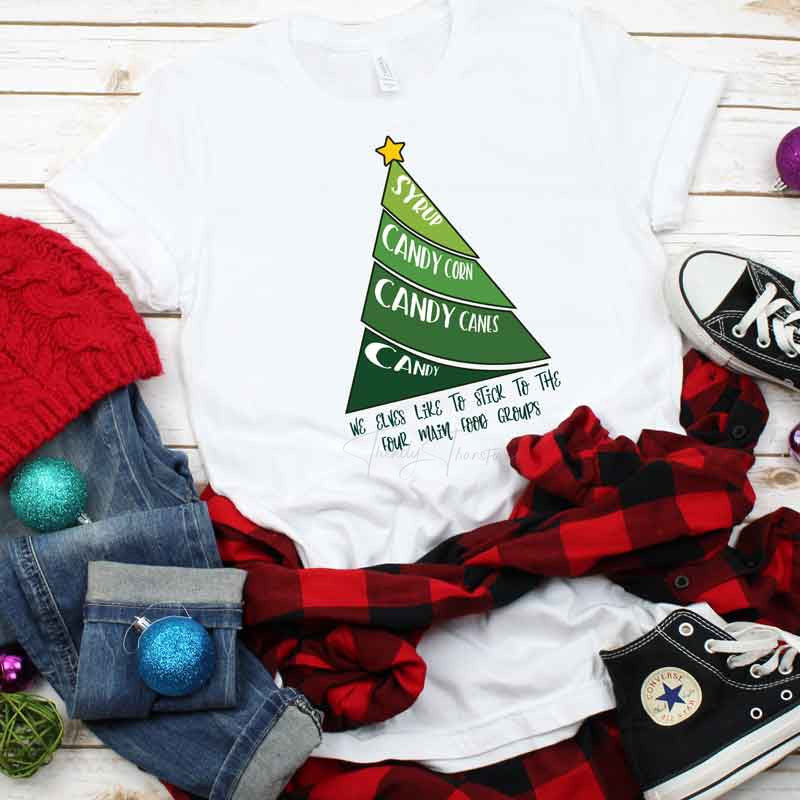 Elf Food Groups Sublimation Transfer - Trendy Transfers