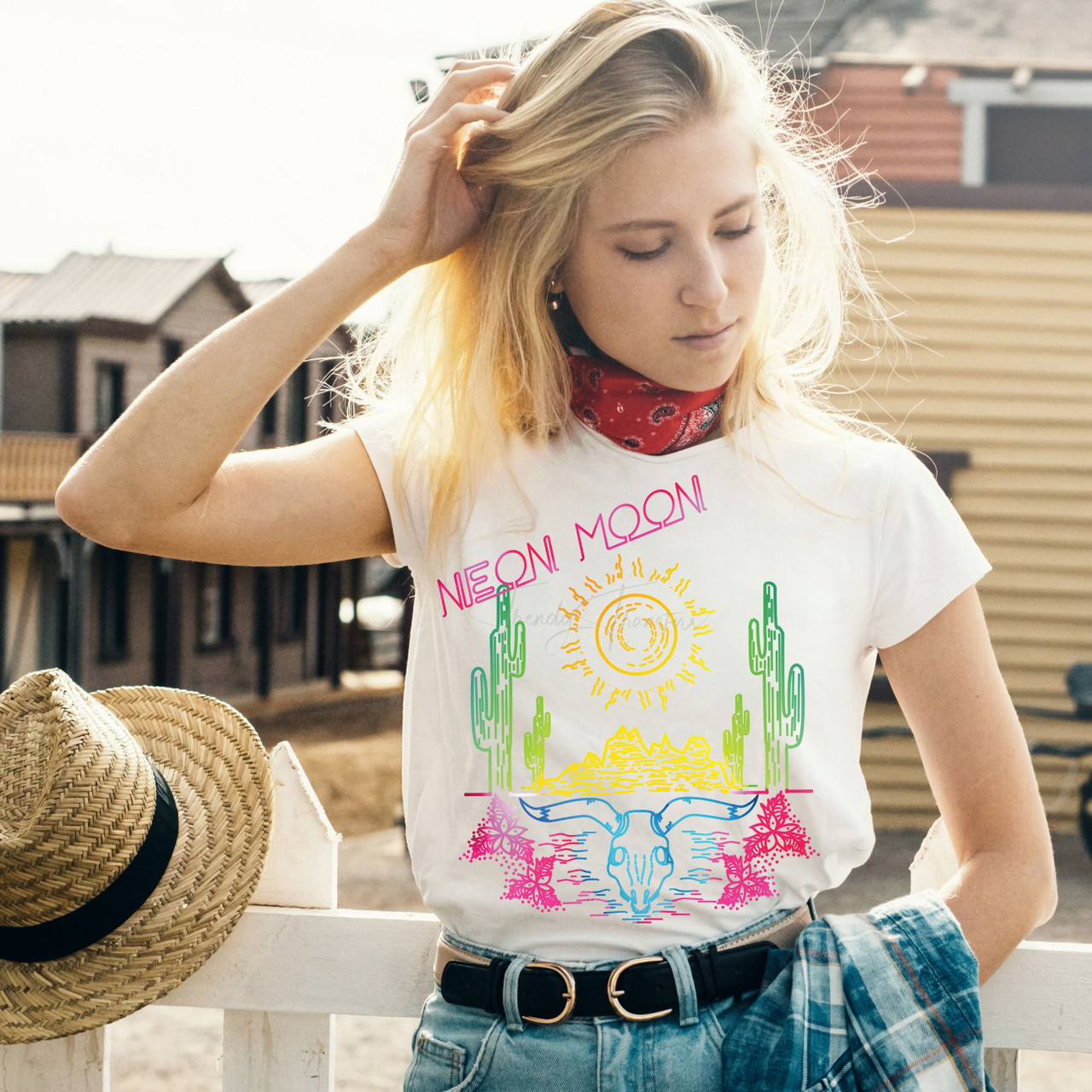 Neon Moon Sublimation Transfer - Trendy Transfers