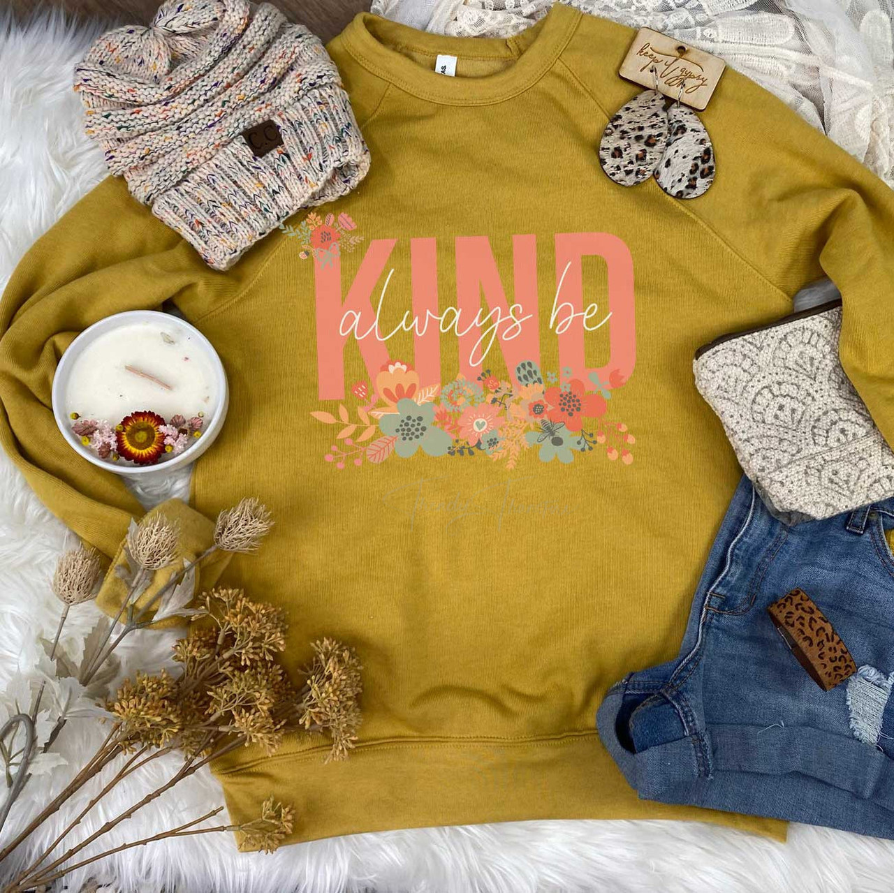 Always Be Kind Screen Print Heat Transfer - Trendy Transfers