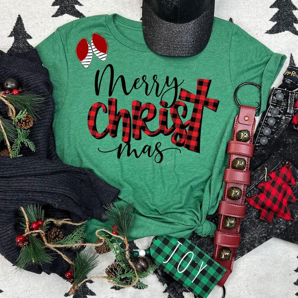 Merry CHRISTmas Screen Print Transfer - Trendy Transfers