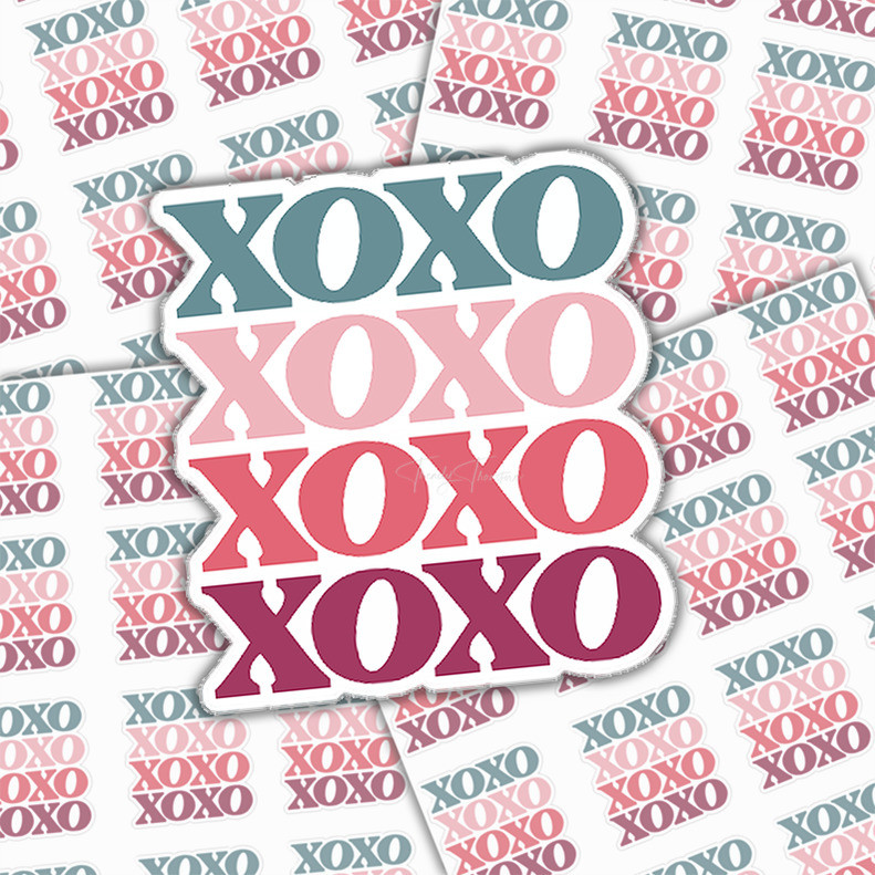 XOXO Sticker Sheet - Trendy Transfers
