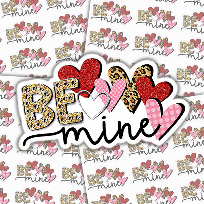Be Mine Sticker Sheet - Trendy Transfers