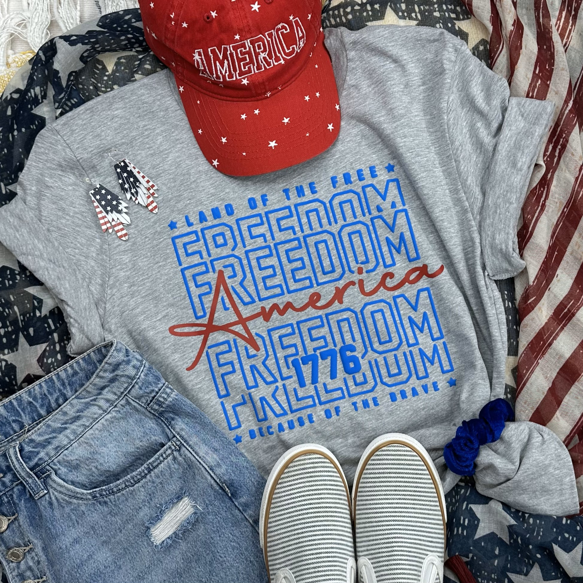 USA PUFF Screen Print Heat Transfer | Trendy Transfers