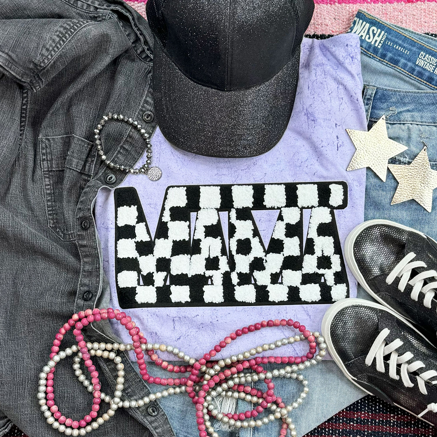 Mama Baseball Chenille Patch