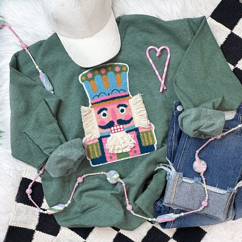 Yarn & Chenille Nutcracker Patch