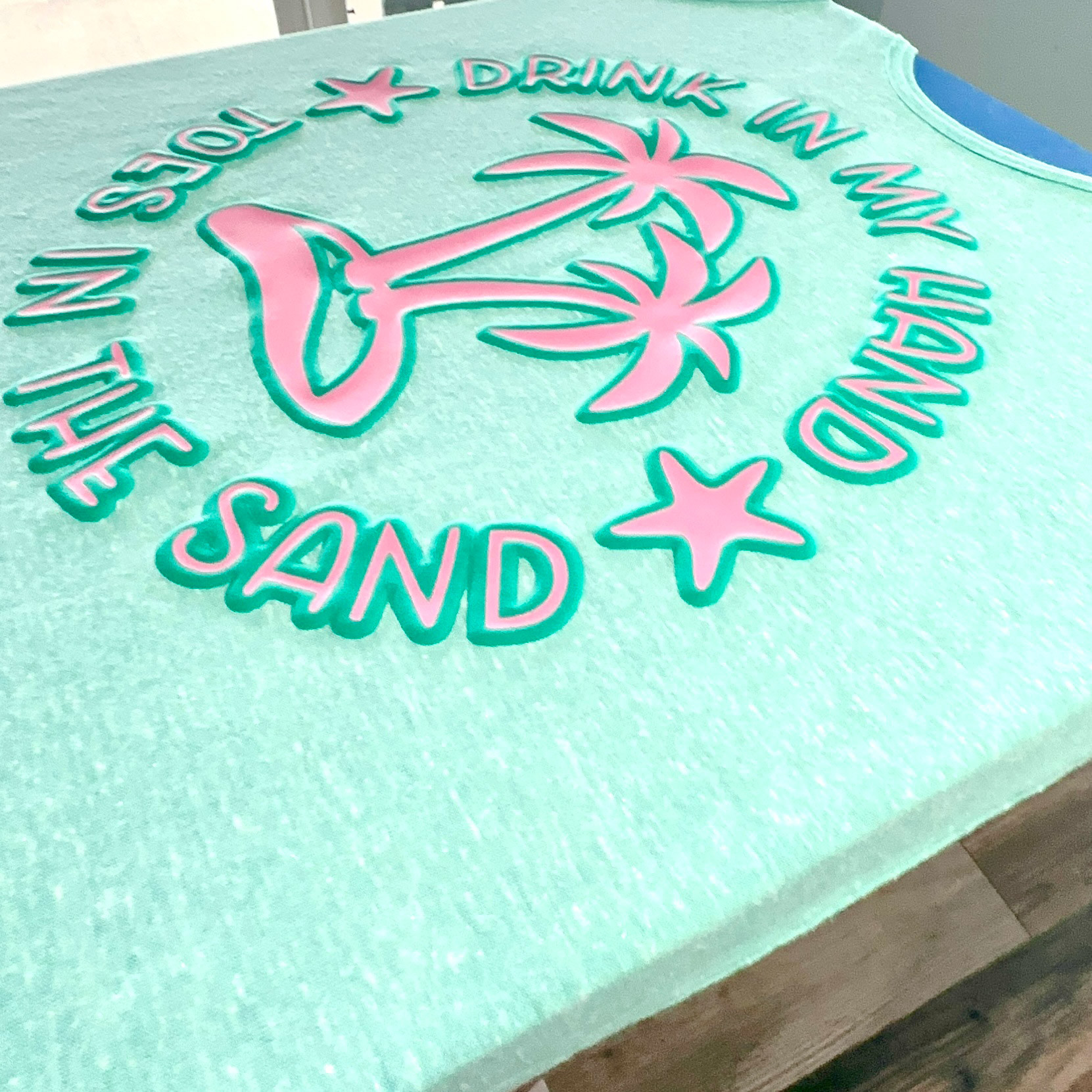 Beach Bum Screen Print Heat Transfer - Trendy Transfers