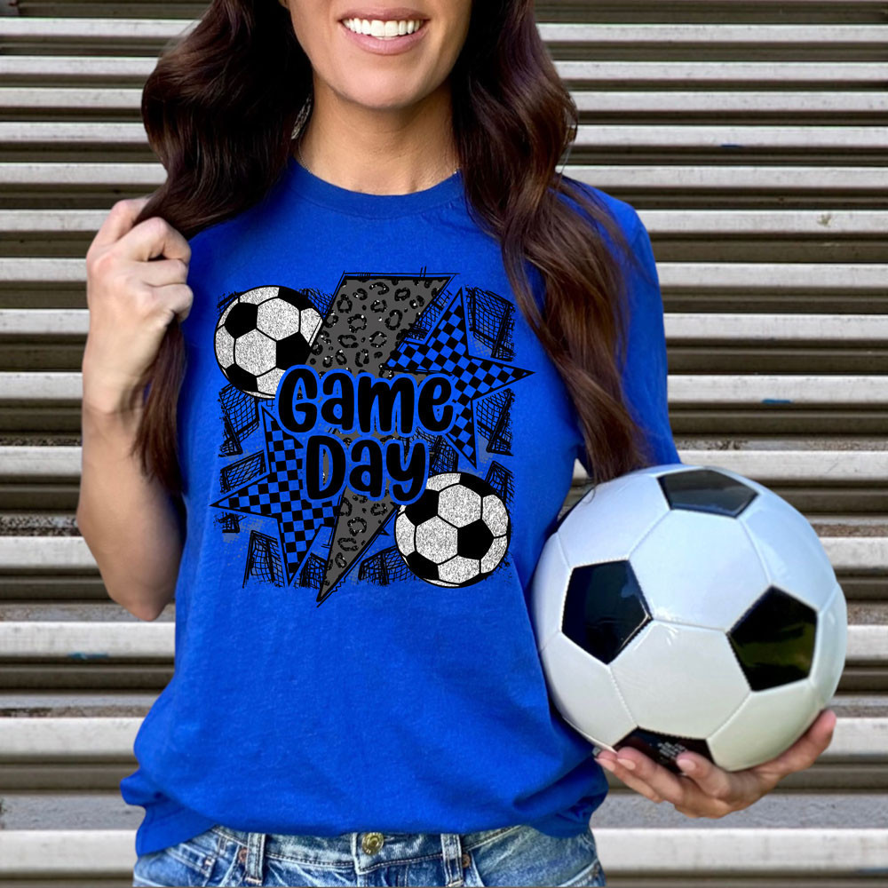 Soccer Game Day Bolt DTF Heat Transfer