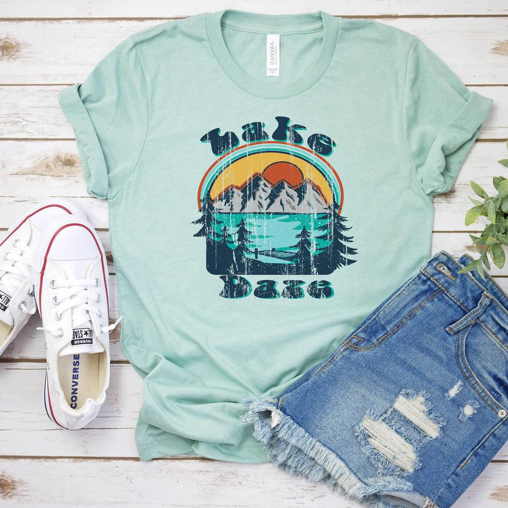Lake Daze Screen Print Heat Transfer - Trendy Transfers
