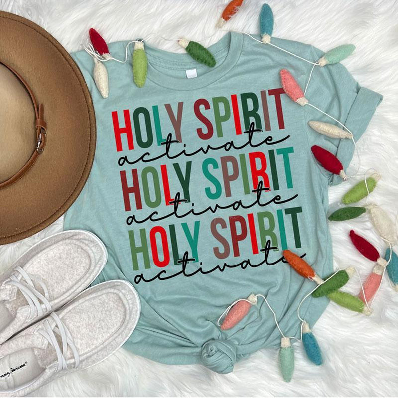 Holy Spirit Activate Screen Print Heat Transfer - Trendy Transfers