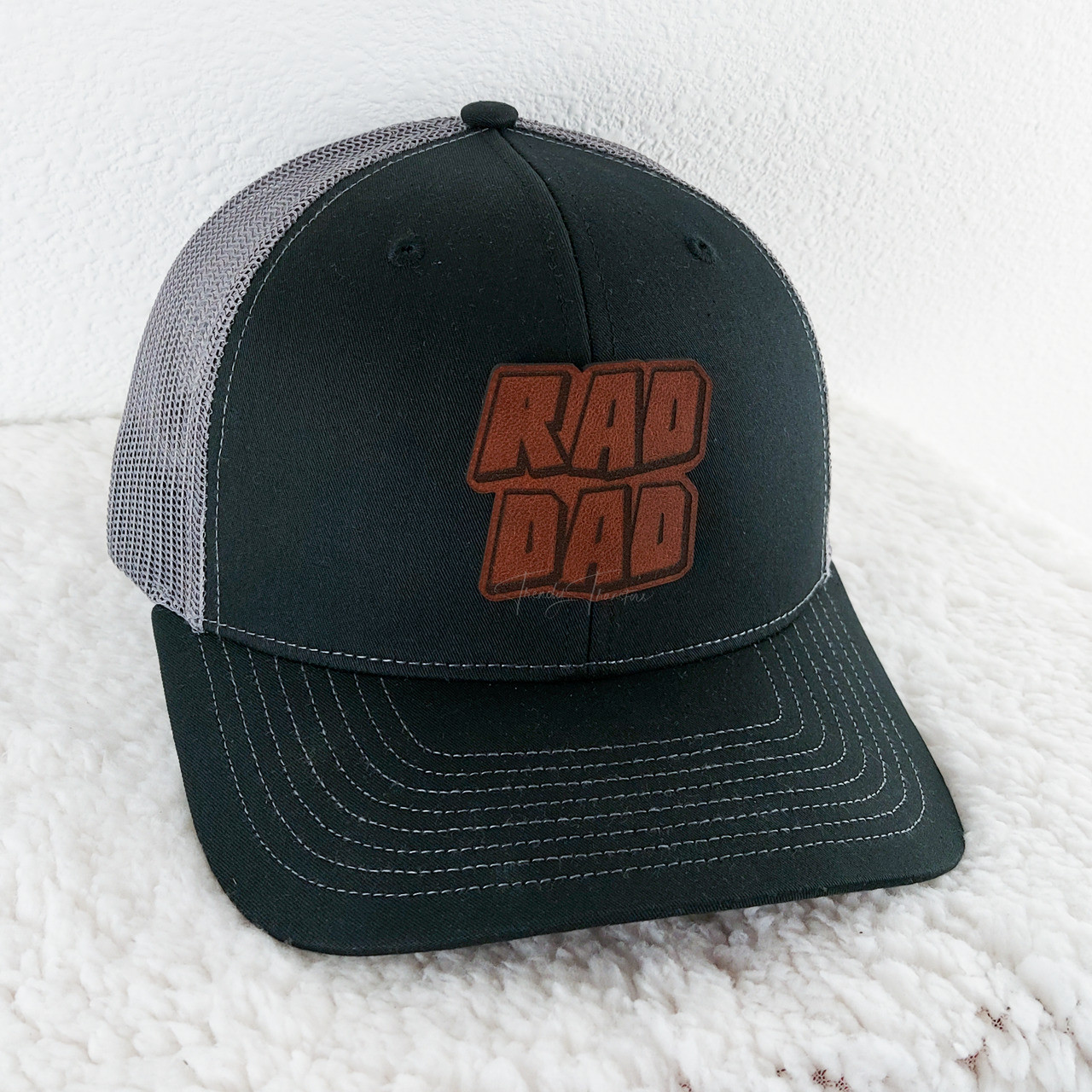 Best Dad Ever Leather Hat Patch