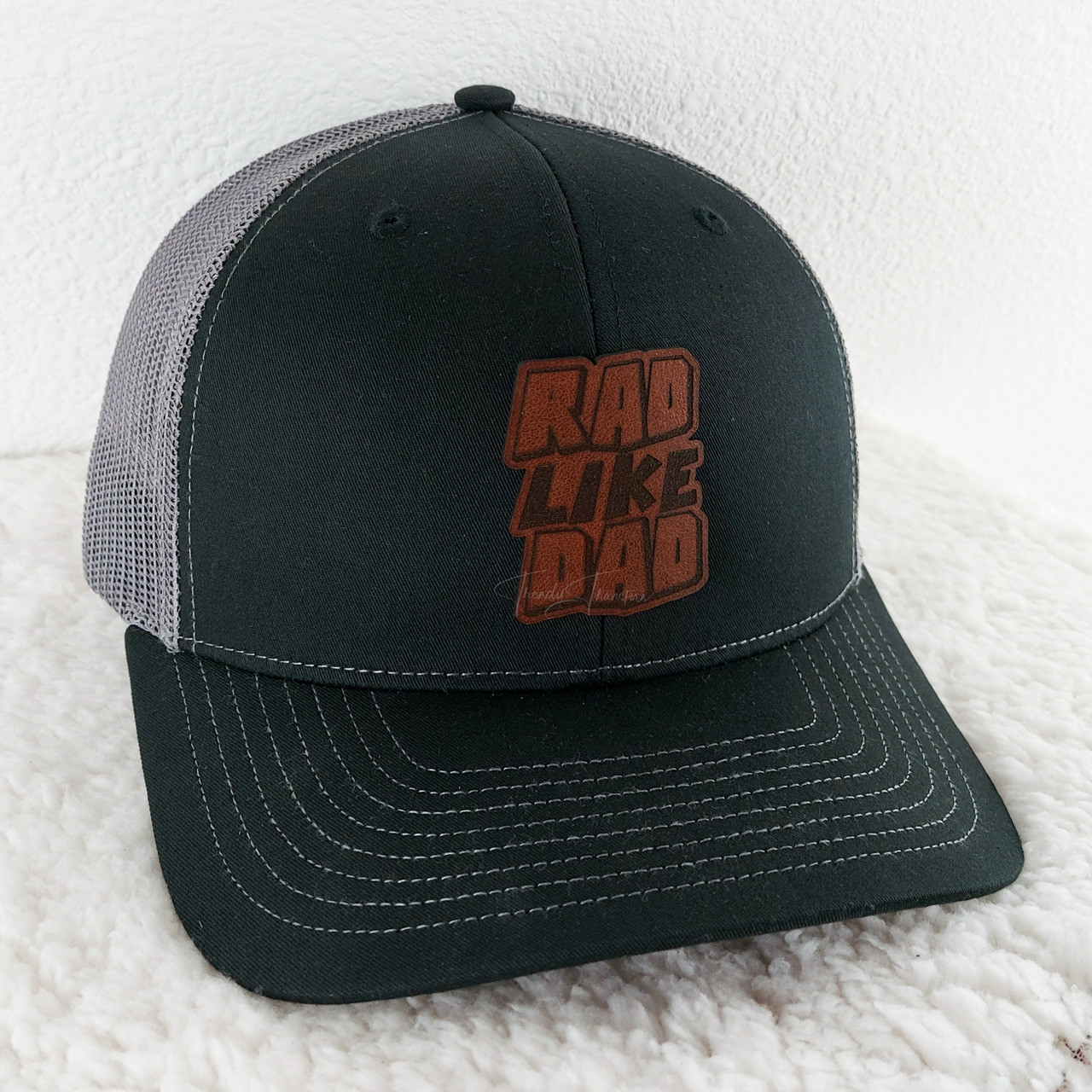 Best Dad Ever Leather Hat Patch