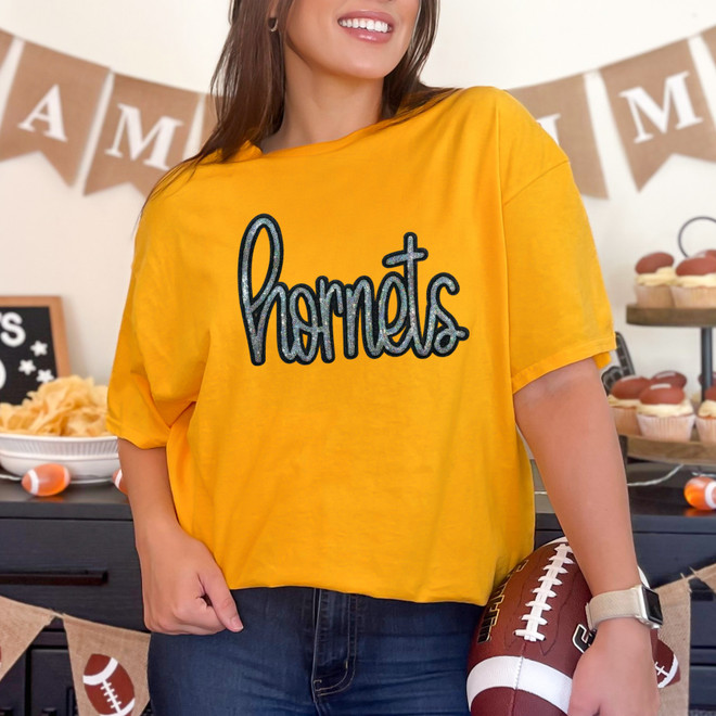 Hornets Sequin Patch