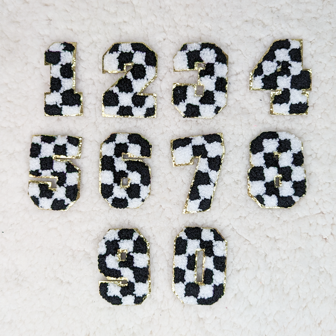 Checkered Chenille Heat Press Patch | Trendy Transfers