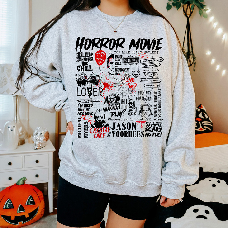 Horror Movie Collage DTF Heat Transfer