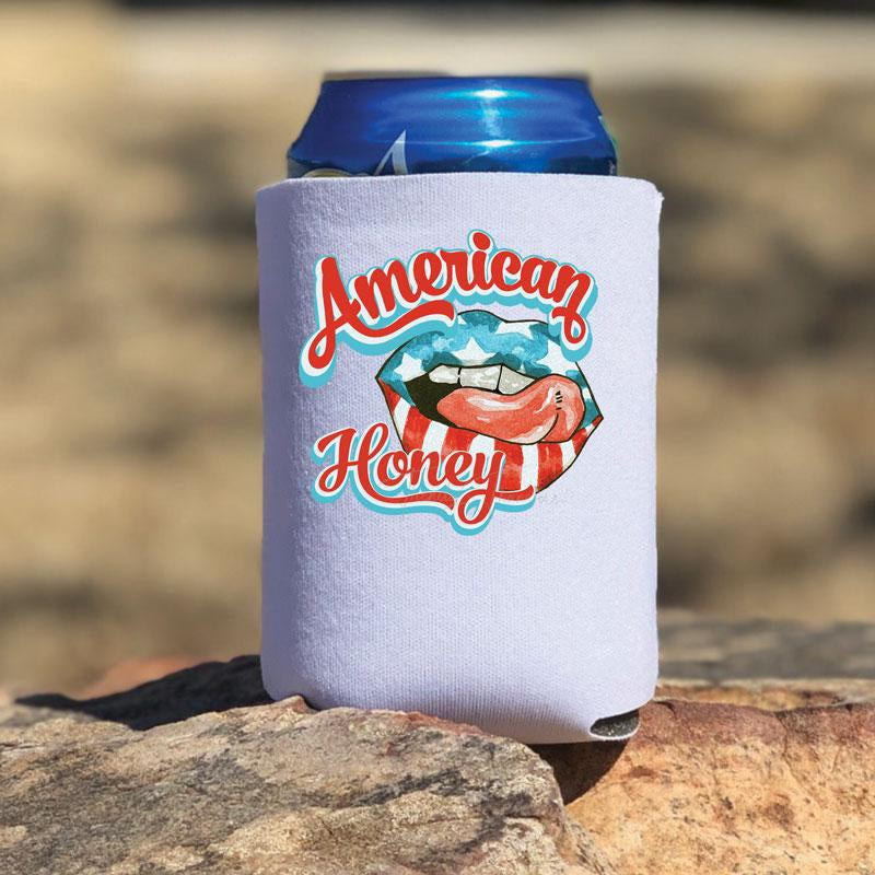 'Merica Can Hugger Screen Print Heat Transfer
