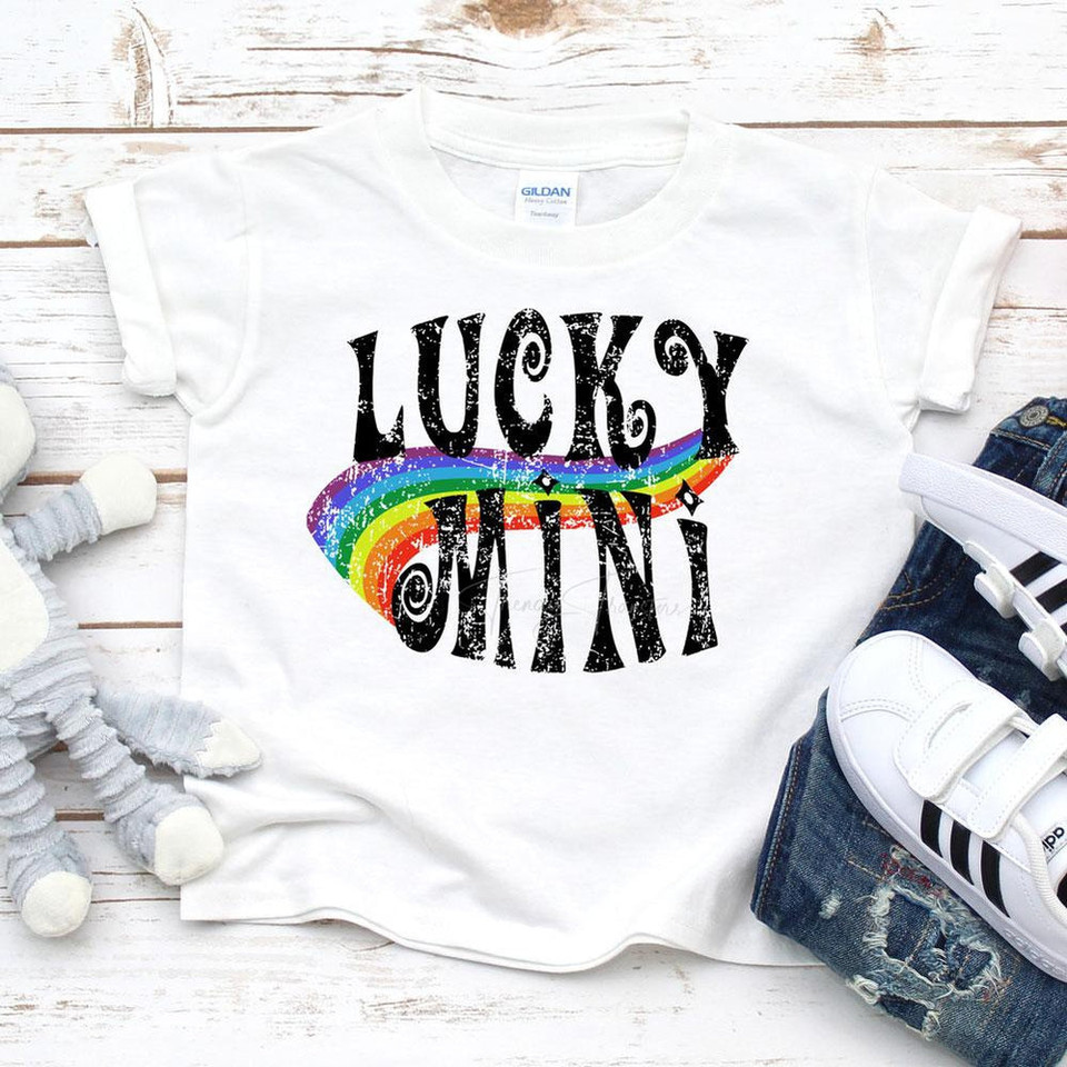Lucky Screen Print Heat Transfer - Trendy Transfers