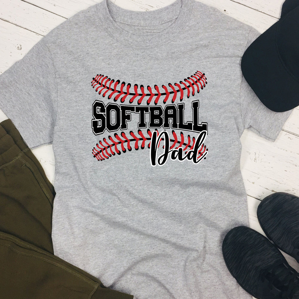 Splatter Softball Screen Print Heat Transfer
