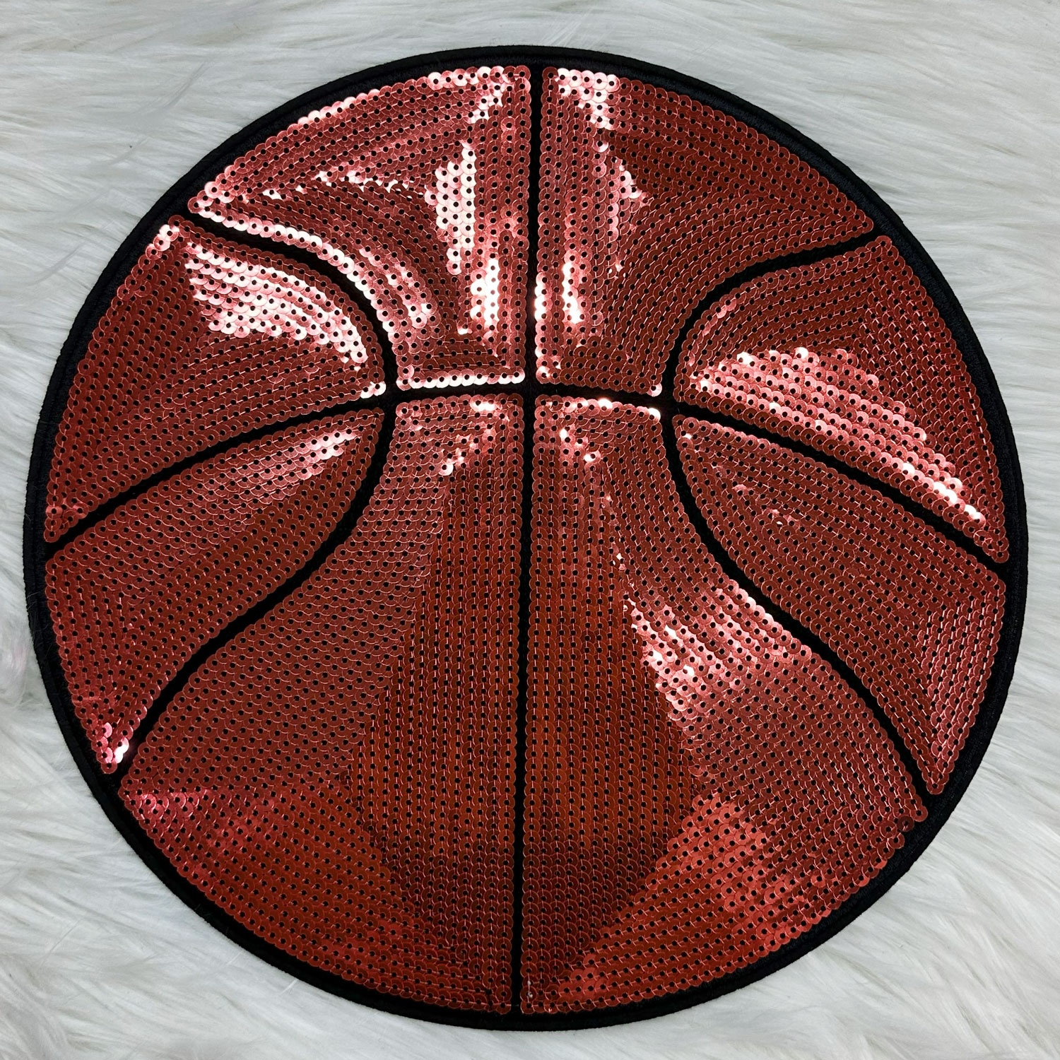 Sequins Basketball Chenille Patch